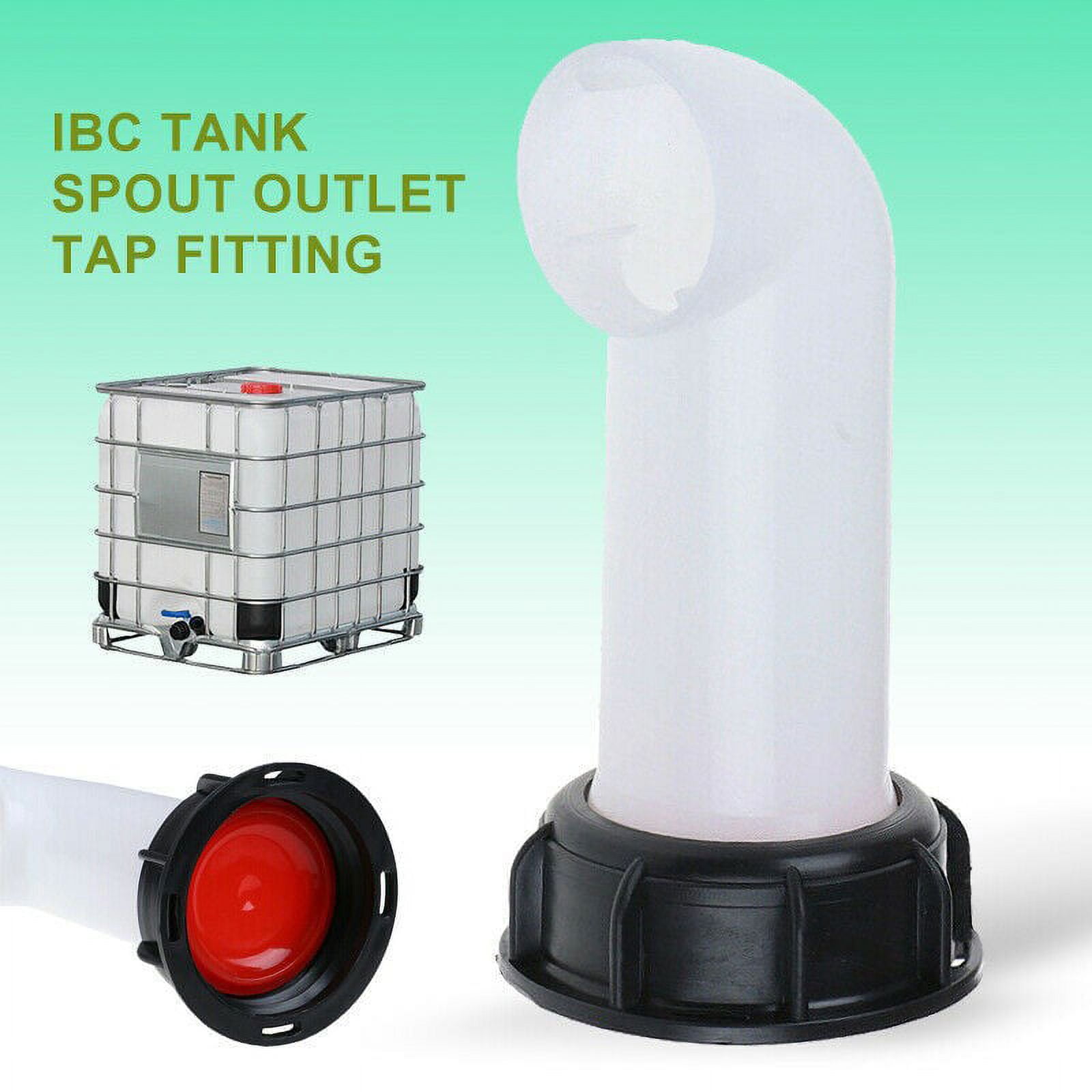 60 X 125 Mm IBC Tank Spout Outlet Tap Fitting Water Oil Fuel Pour ...