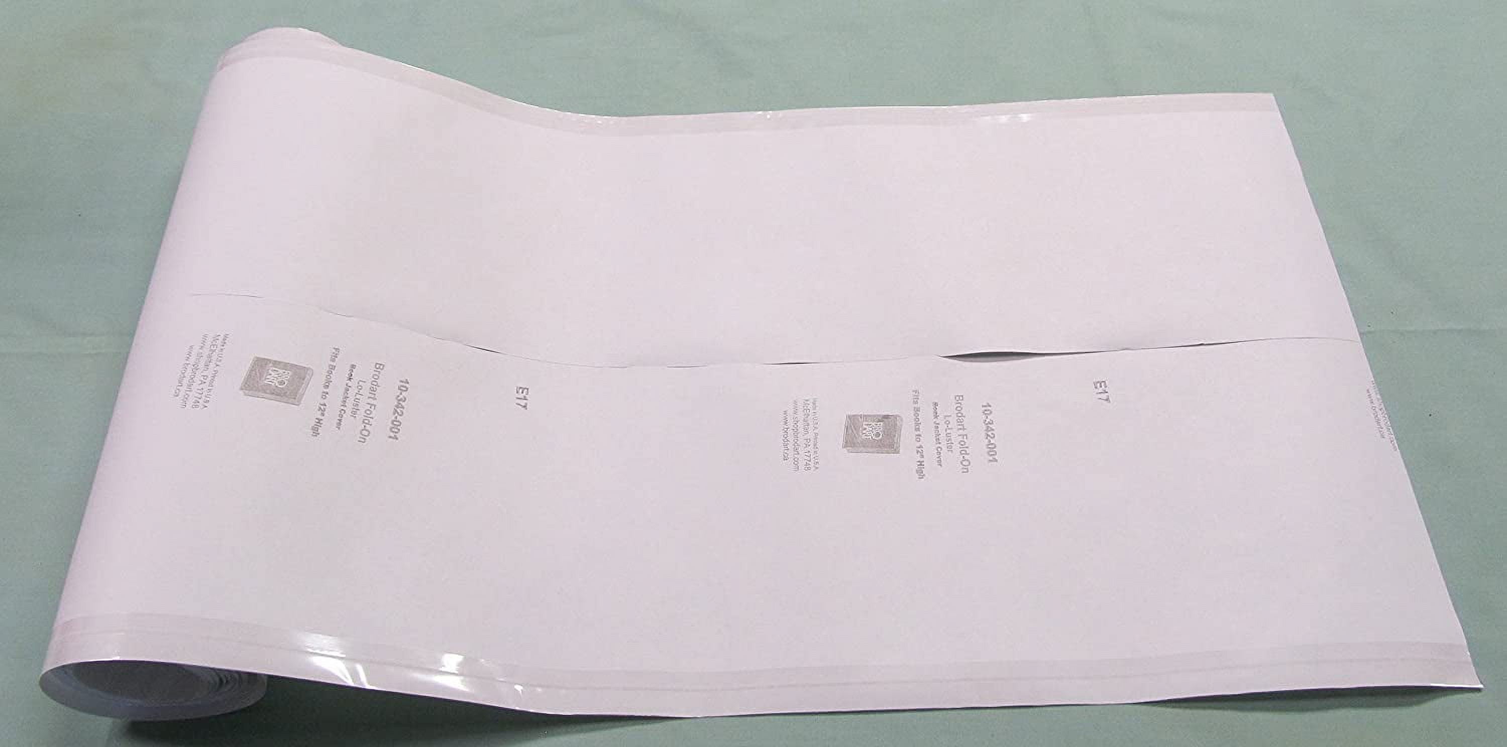 60 Yards 10" Brodart Book Jacket Covers - Center-Loading, Clear, Mylar ...