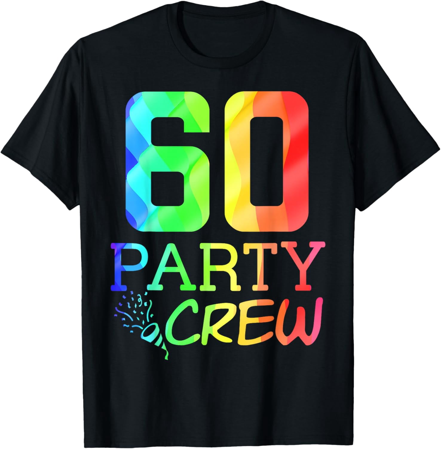 60 Year Old Birthday Squad Party Crew 60th B-Day Party Cool T-Shirt ...