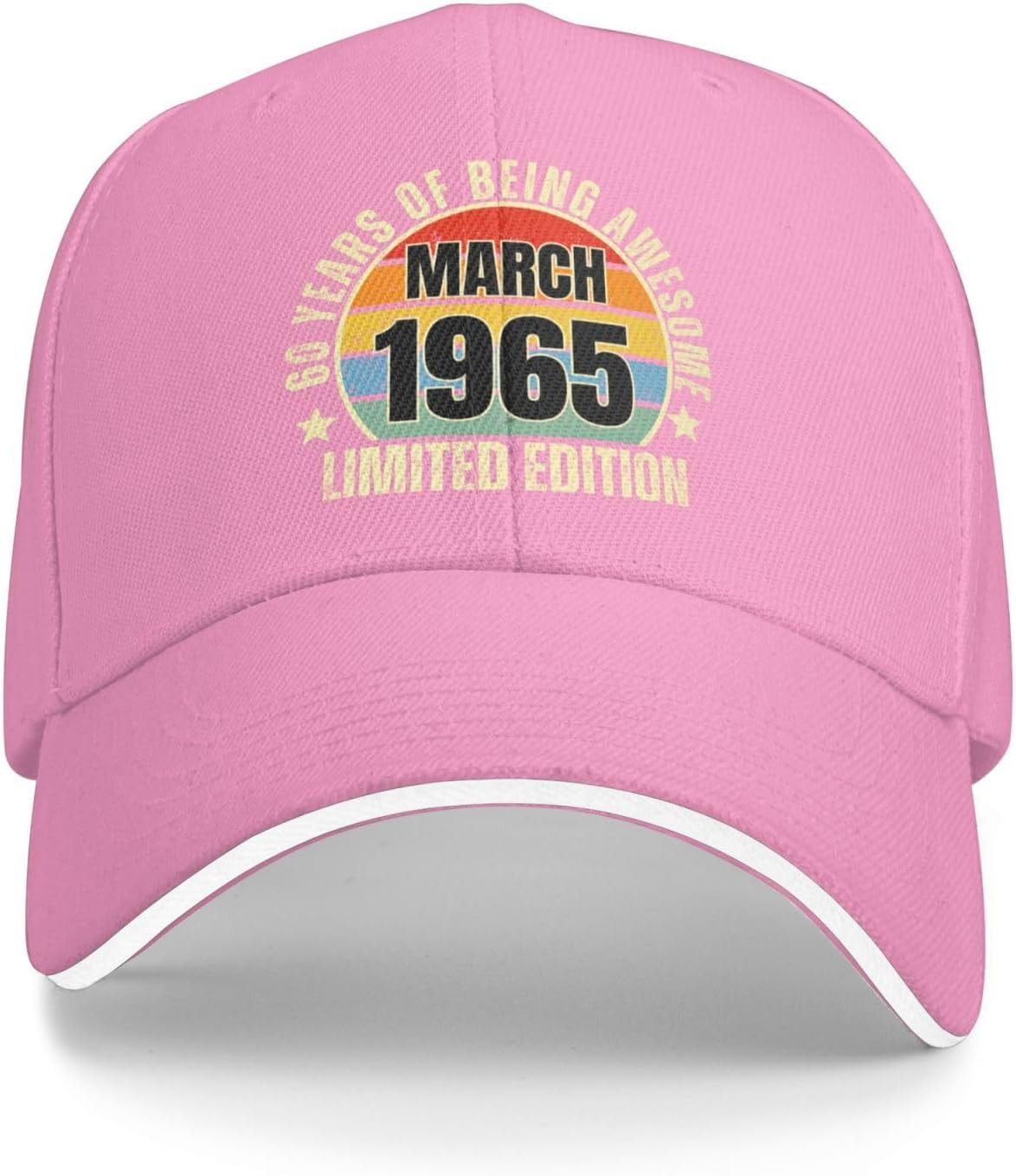 60 Year Old March 1965 60th Birthday Hat Baseball Cap - Walmart.com