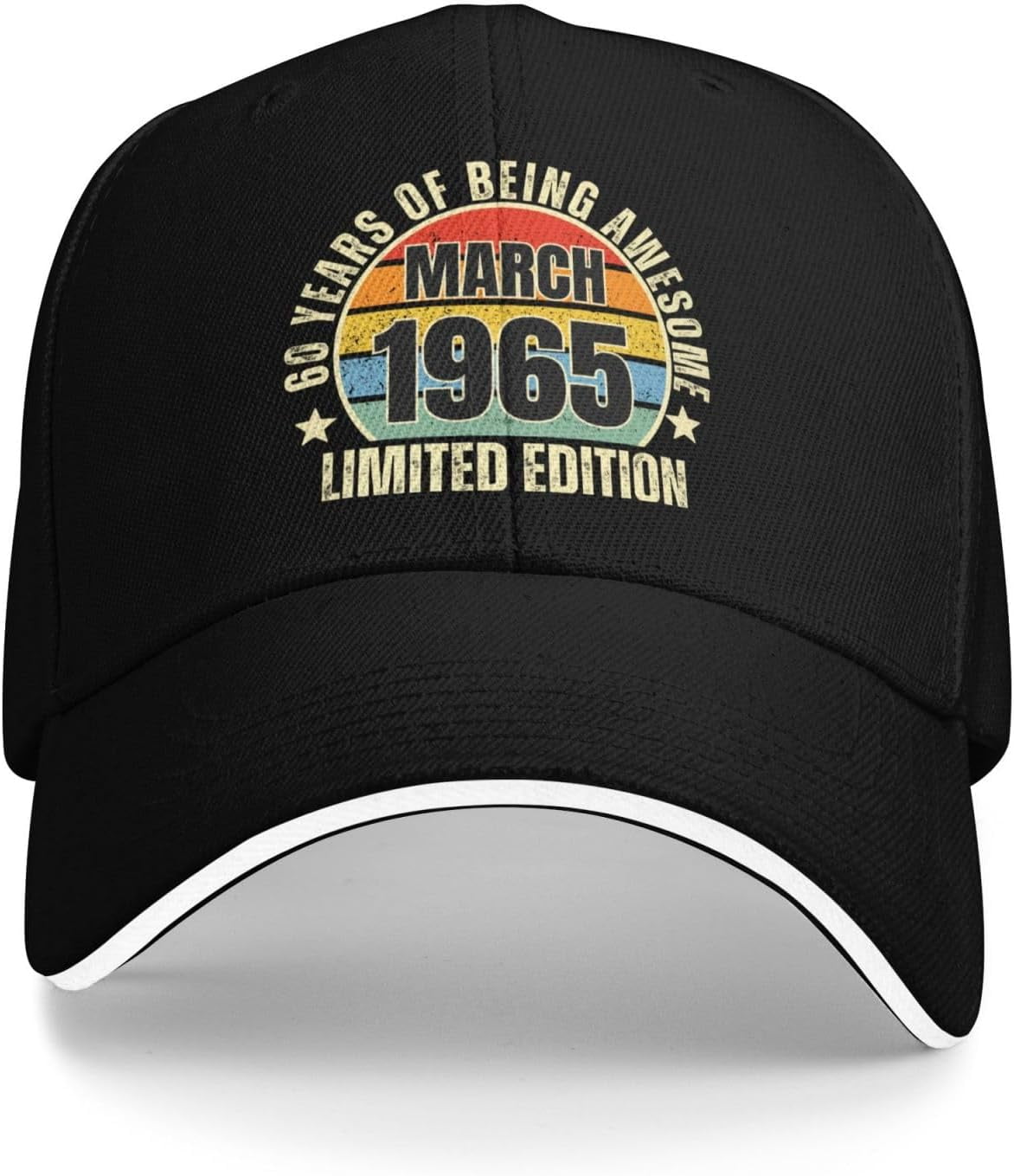 60 Year Old March 1965 60th Birthday Hat Baseball Cap - Walmart.com