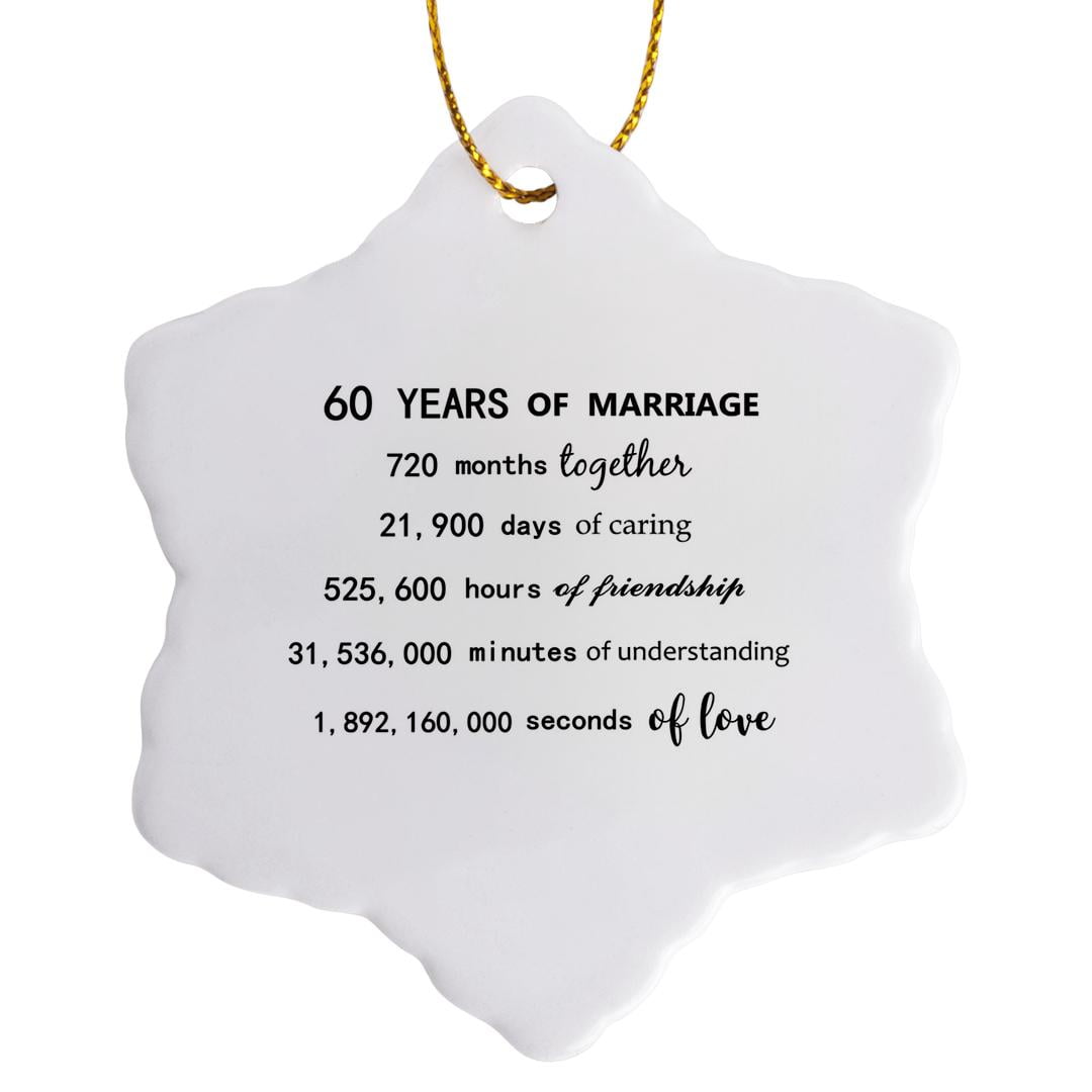 60 Years Of Marriage 60Th Wedding Anniversary In Months Days Hours, 3 ...