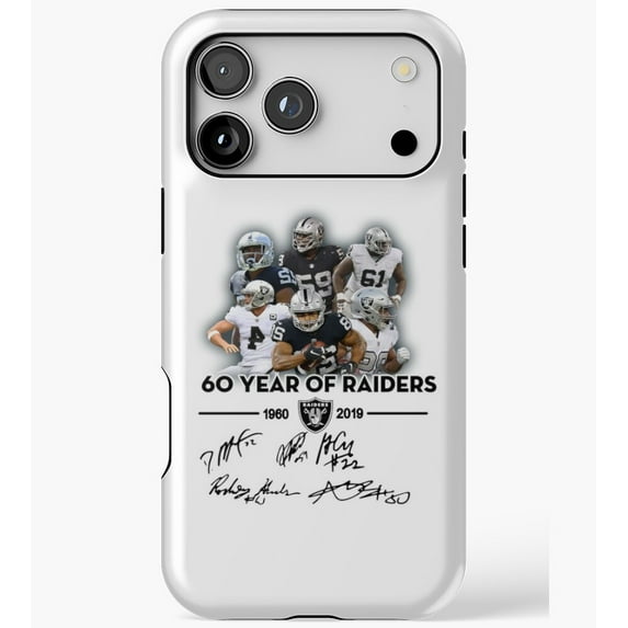 60 Years Of Oakland Raiders, 1960-2019 Signature Logo H3865 Phone Case ...