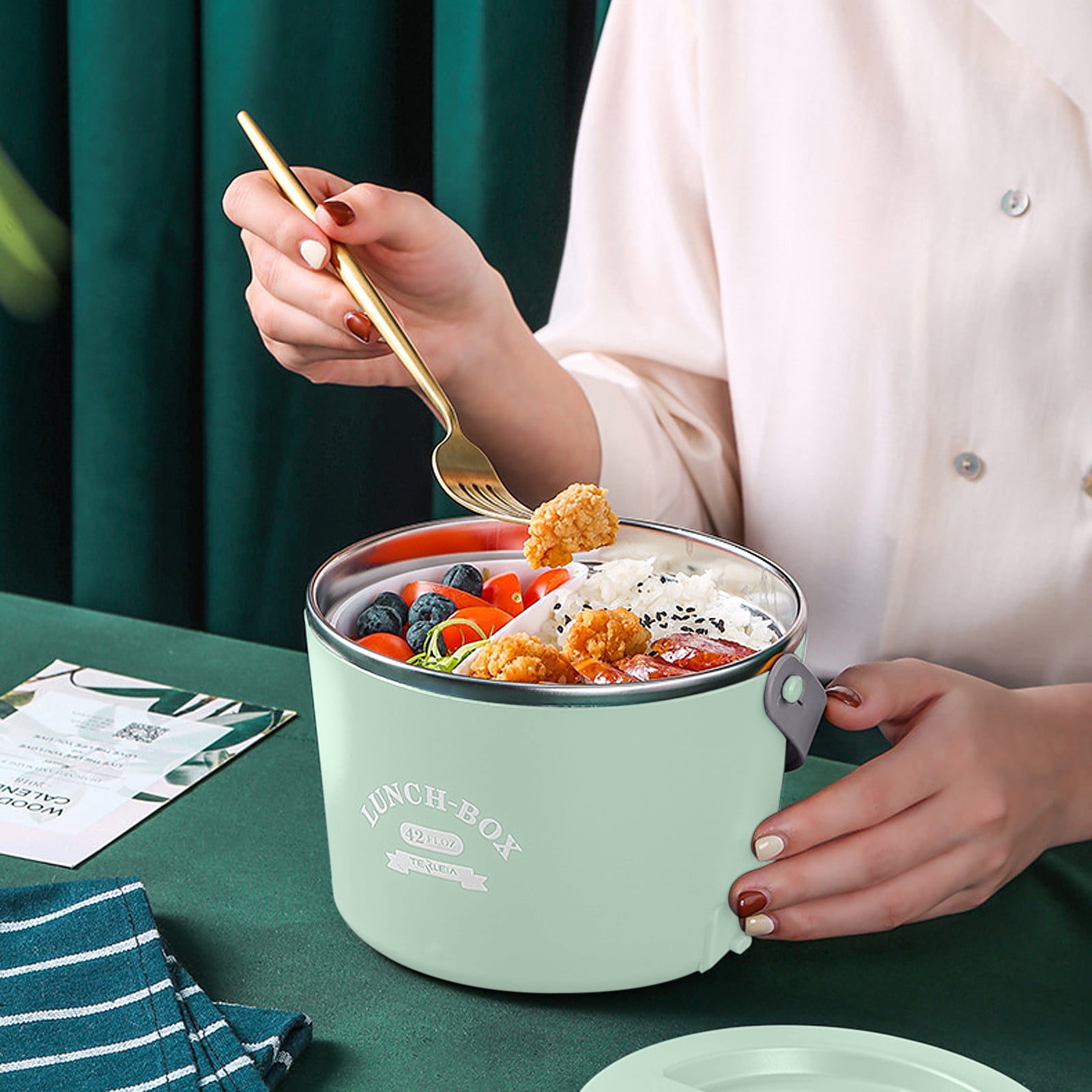 Up to 60% off ZYXWVU 48W Electric Lunch Box Heated Lunch Box Wal-mart ...