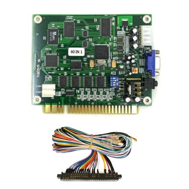 60 in 1 Multicade PCB Board Arcade Game Board with 28P Cable VGA Output ...
