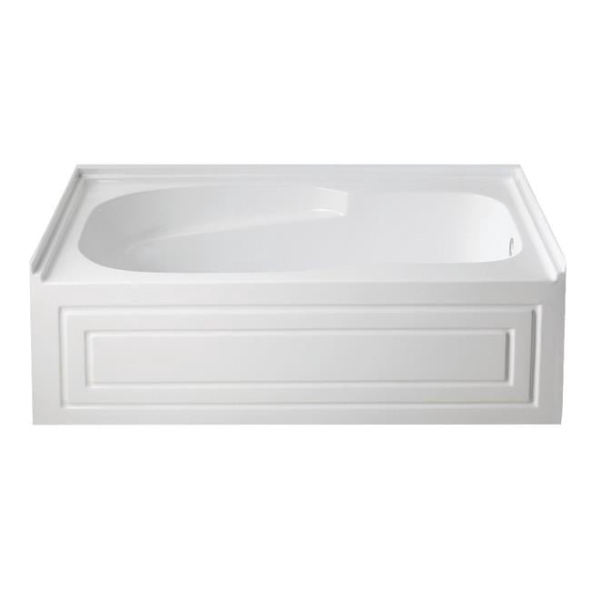 60 in. Aqua Eden Oriel Anti-Skid Acrylic Alcove Tub with Right Hand ...