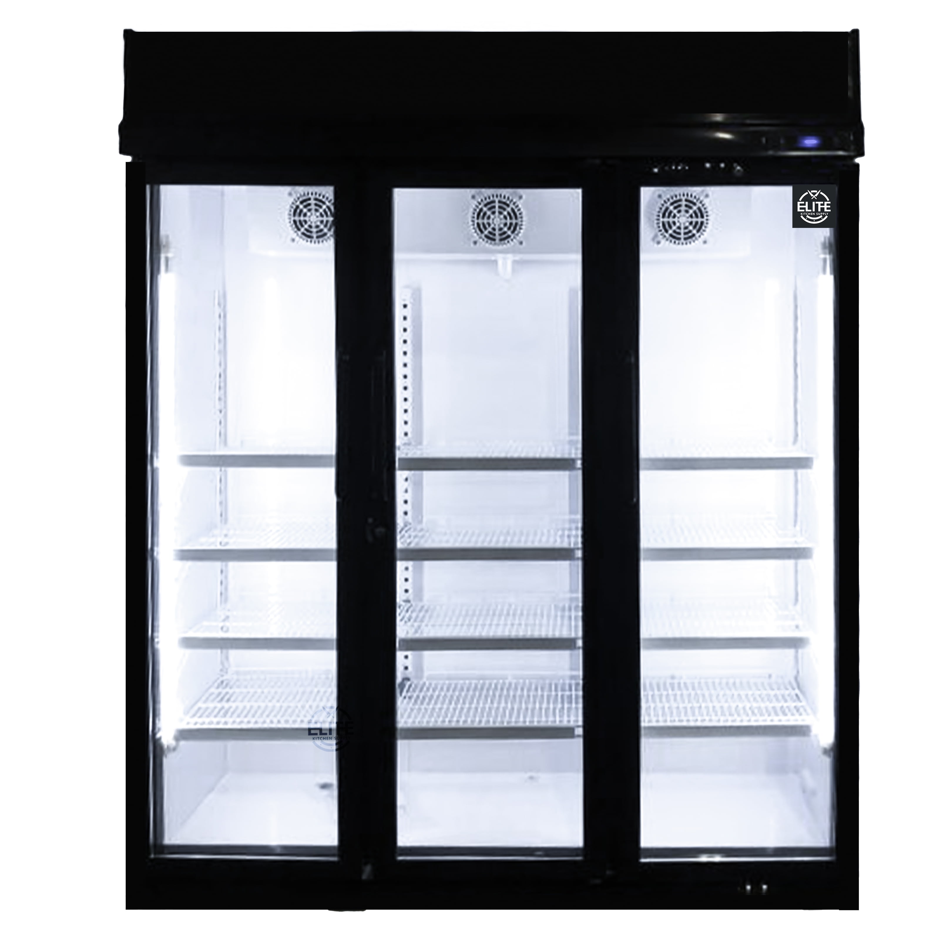 60 in. Commercial 3 Glass Door Merchandiser Cooler, Three Door ...
