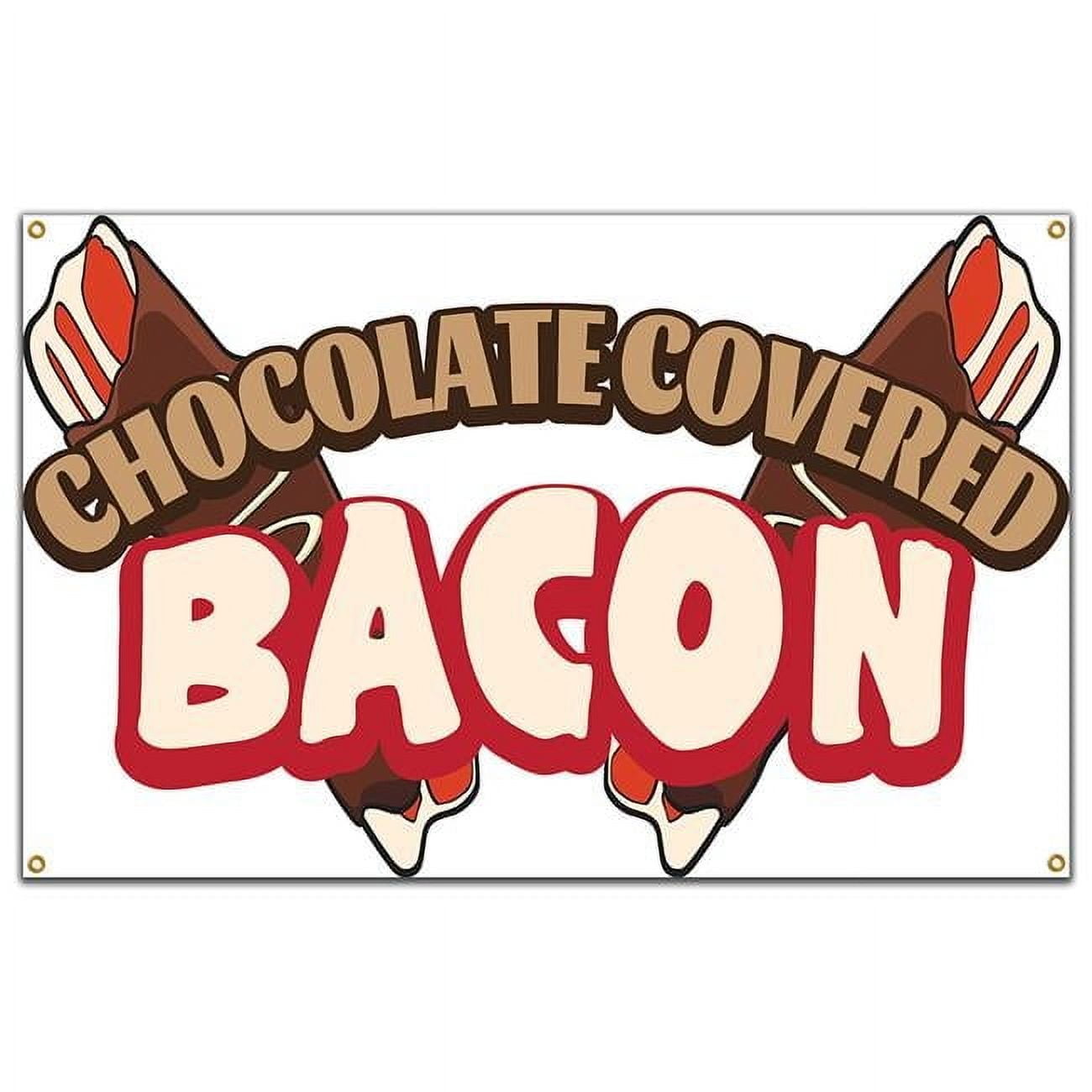 60 in. Concession Stand Food Truck Single Sided Banner - Chocolate ...