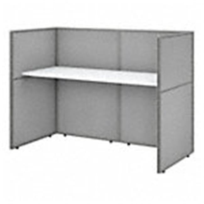 60 in. Easy Office Collection Desk with 45 in. Closed Cubicle Panel ...