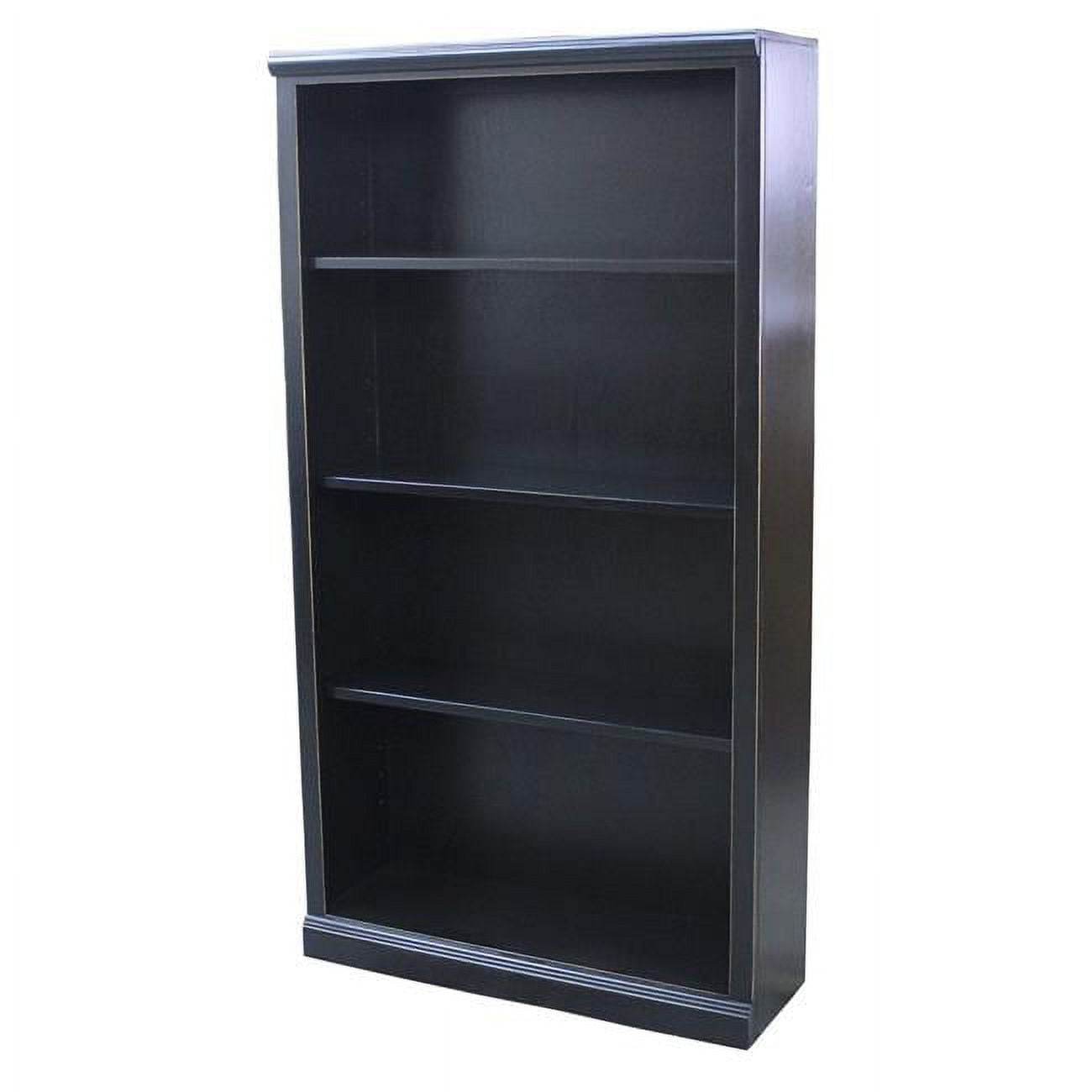 60 in. Poplar Open Bookcase with Plain Base, European Gold - Walmart.com