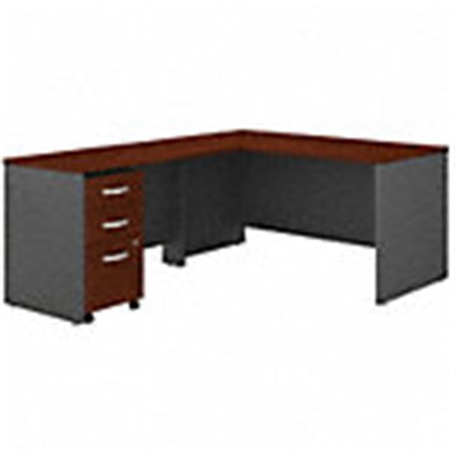 60 in. Series C Collection L Shaped Desk with 3 Drawer Mobile File ...
