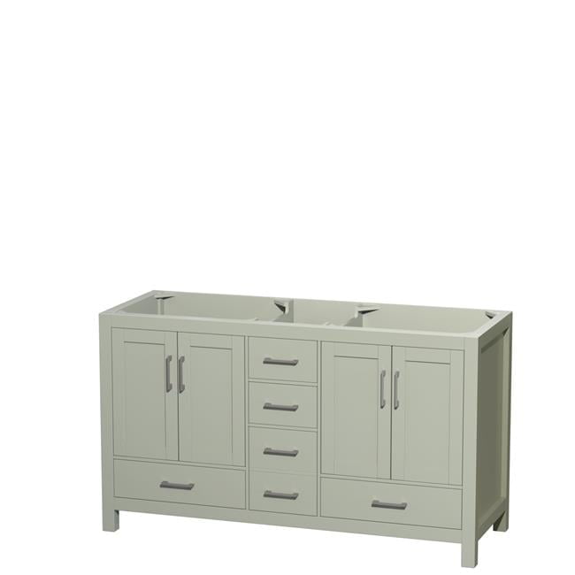 60 in. Sheffield Double Bathroom Vanity, No Countertop, No Sinks ...