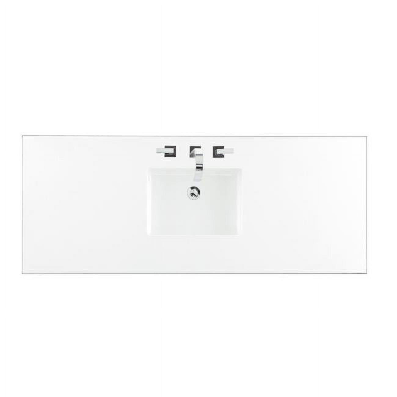 60 in. Single Top 3CM White Zeus Quartz with Sink - Walmart.com