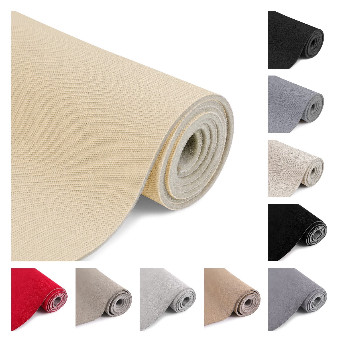 60 in Suede Headliner Fabric Roof Liner 1/8" Foam Backing Polyester ...