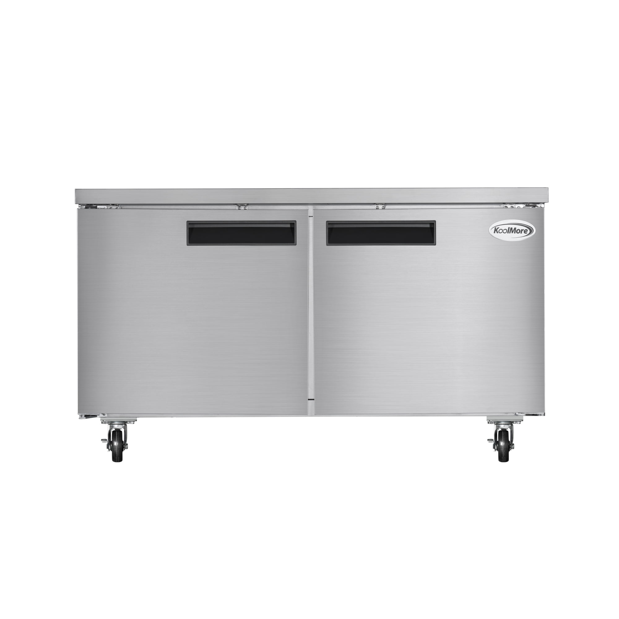 60 in. Two-Door Commercial Undercounter Freezer in Stainless Steel with ...