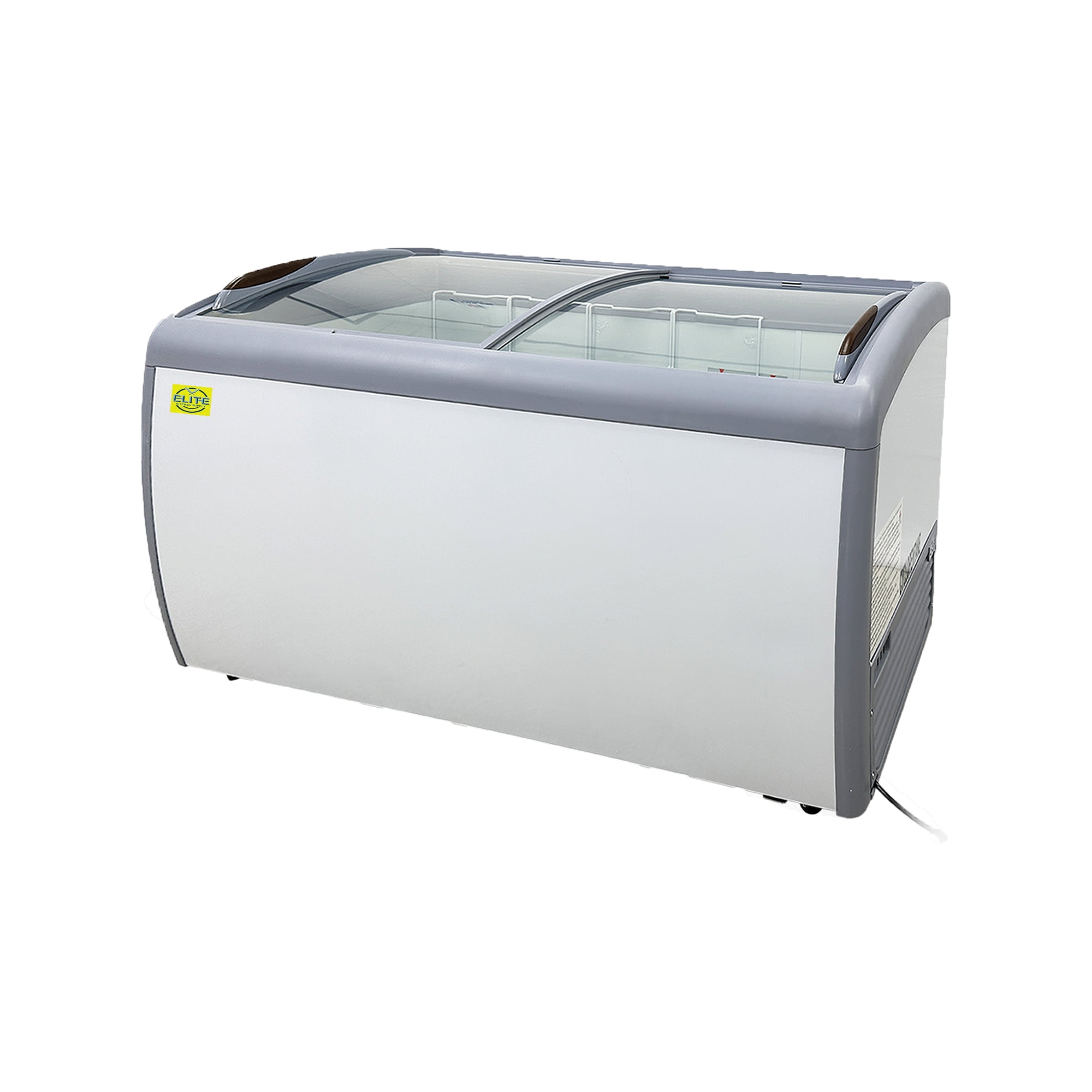 60 in. W 11.7 Cu. ft. Manual Defrost Commercial Curved Glass Top ...