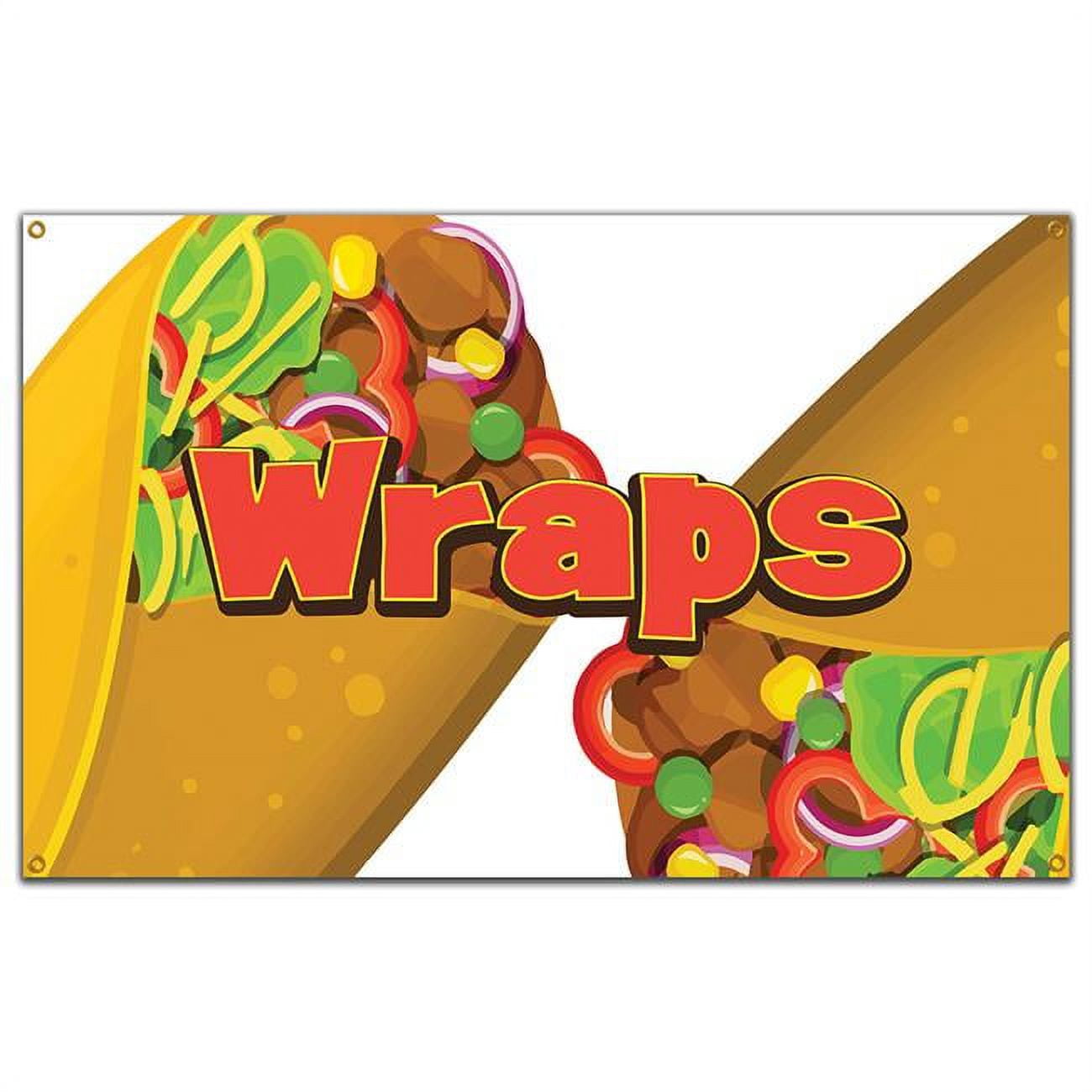 60 in. Wraps Banner with Concession Stand Food Truck Single Sided ...