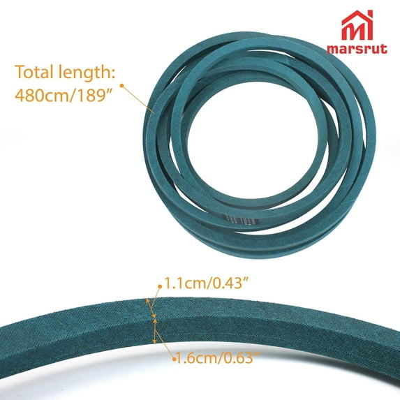 60 inch Deck Belt Fits for Toro Max, Z Master Pro, TimeCutter HD 1500/ ...