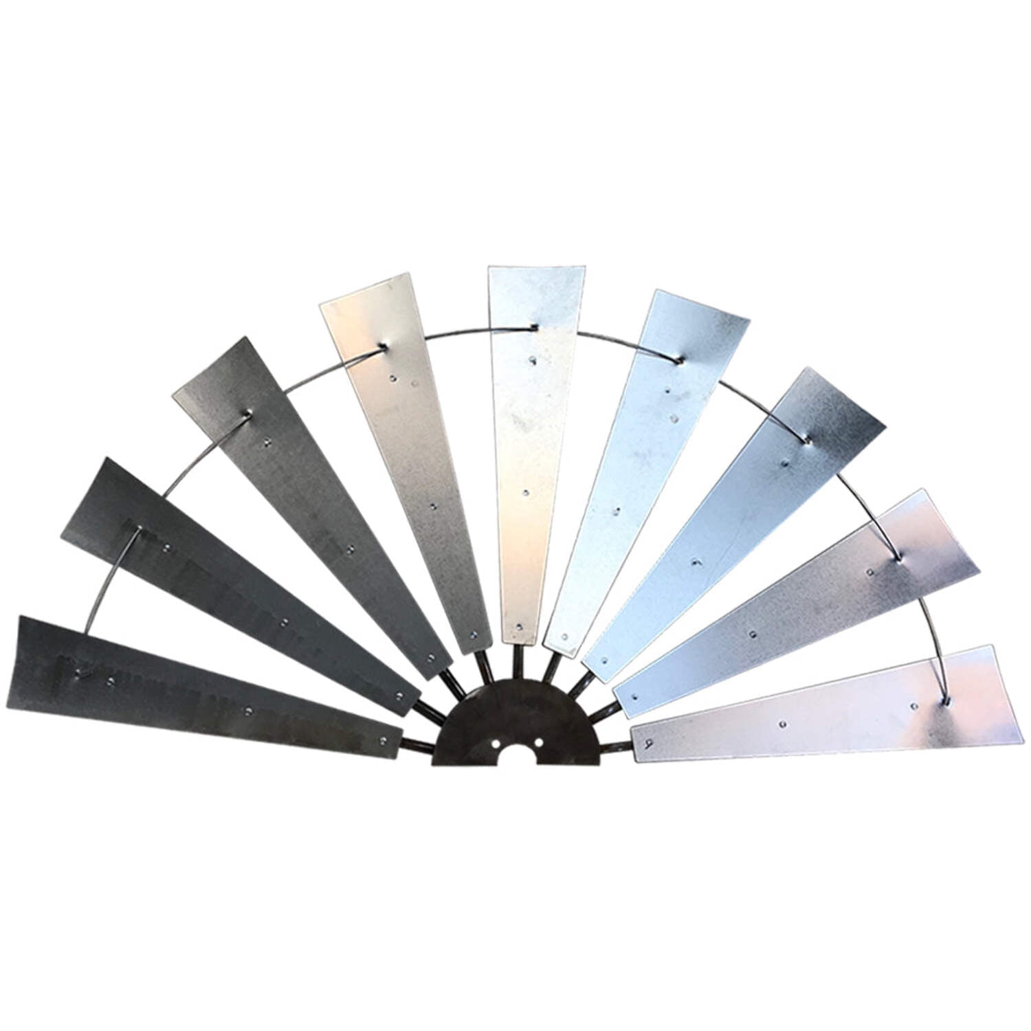 60-inch Industrial Windmill Half Fan Wall Sculpture Home Decor ...
