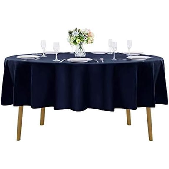 60 inch Round Tablecloth Washable Polyester Table Cloth Decorative ...