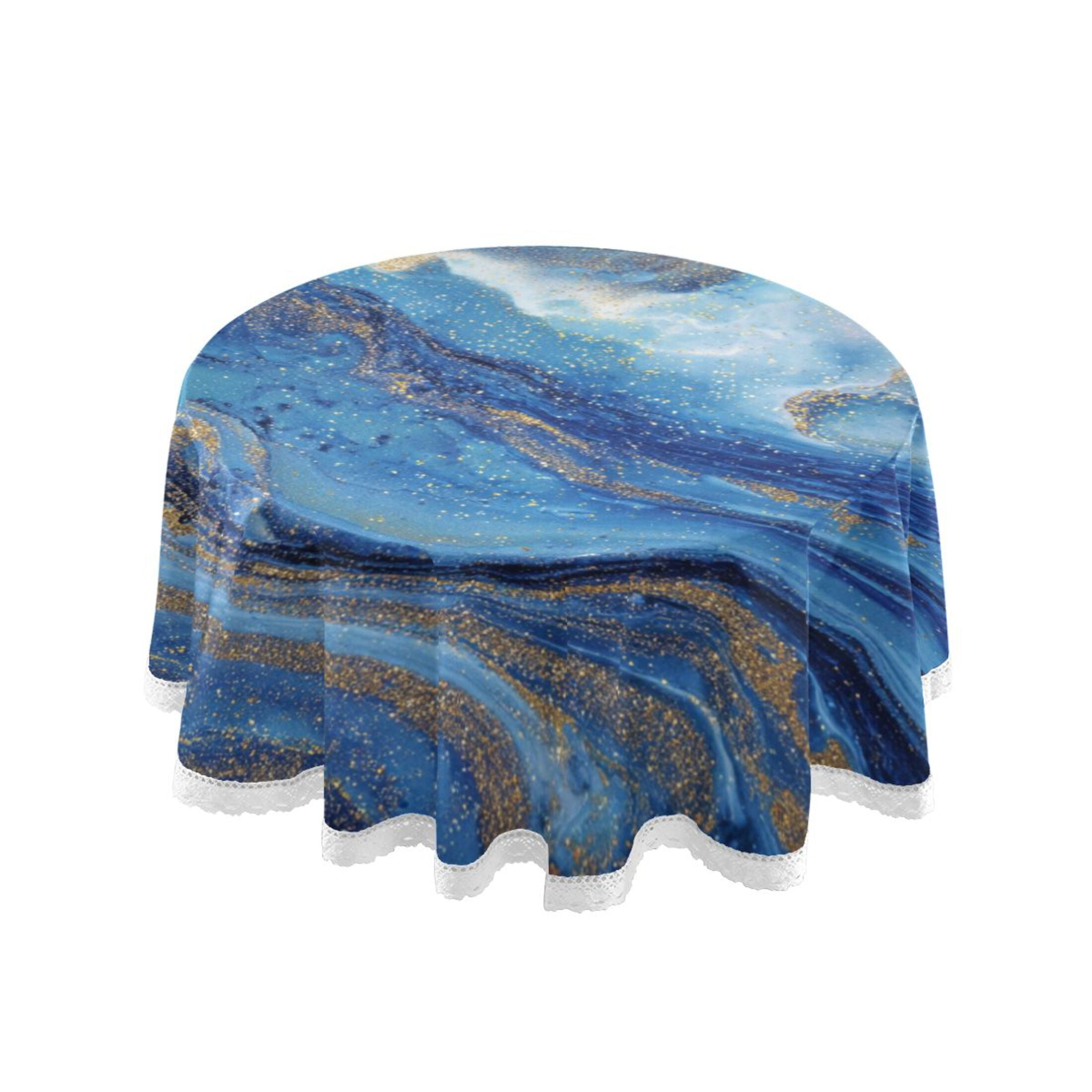 60 inch Round Tablecloth Washable Polyester Table Cloth Excellent ...