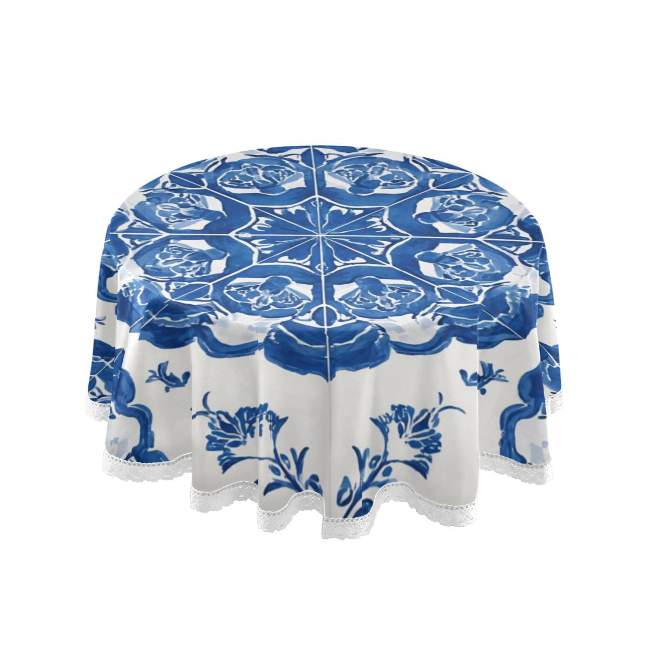 60 inch Round Tablecloth Washable Polyester Table Cloth Excellent ...