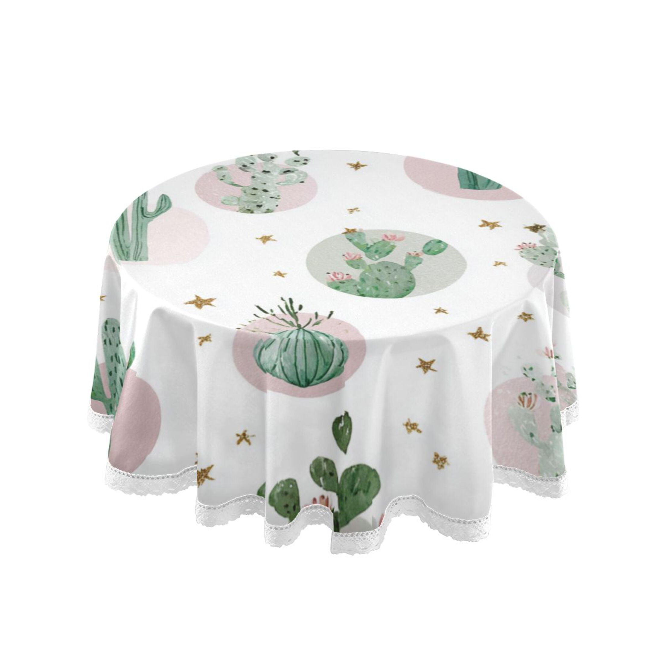 60 inch Round Tablecloth Washable Polyester Table Cloth Excellent ...