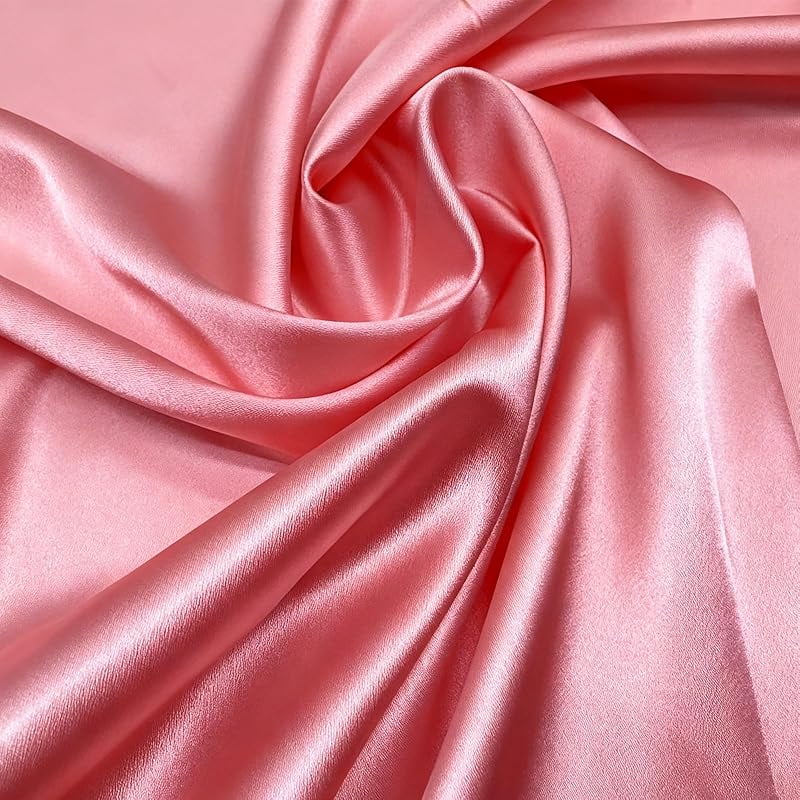 60-inch Wide Faux Silk Stretch Satin Fabric, DIY Craft Material ...