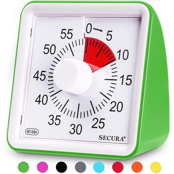 60-minute Visual Timer, Classroom Countdown Clock, Silent Timer For ...