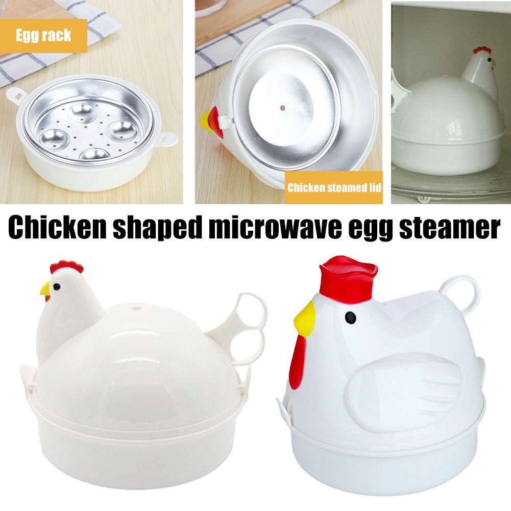 Up to 60% off! GlobalVista Chicken Shaped Microwave Egg Boiler Electric ...