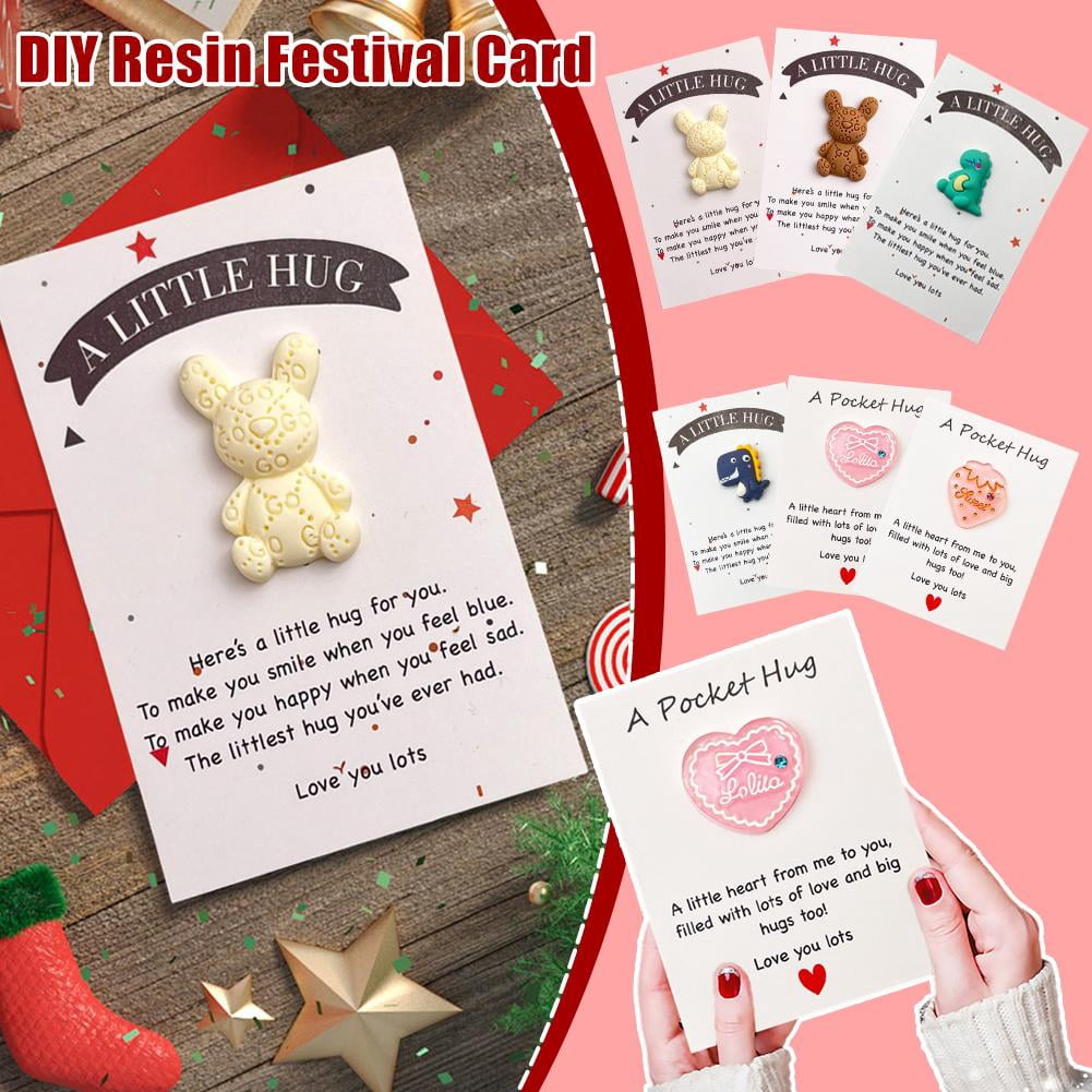 Up to 60% off! PawCasa RYGRZJ Pocket Hug Cards Heart Bunny Dinosaur ...
