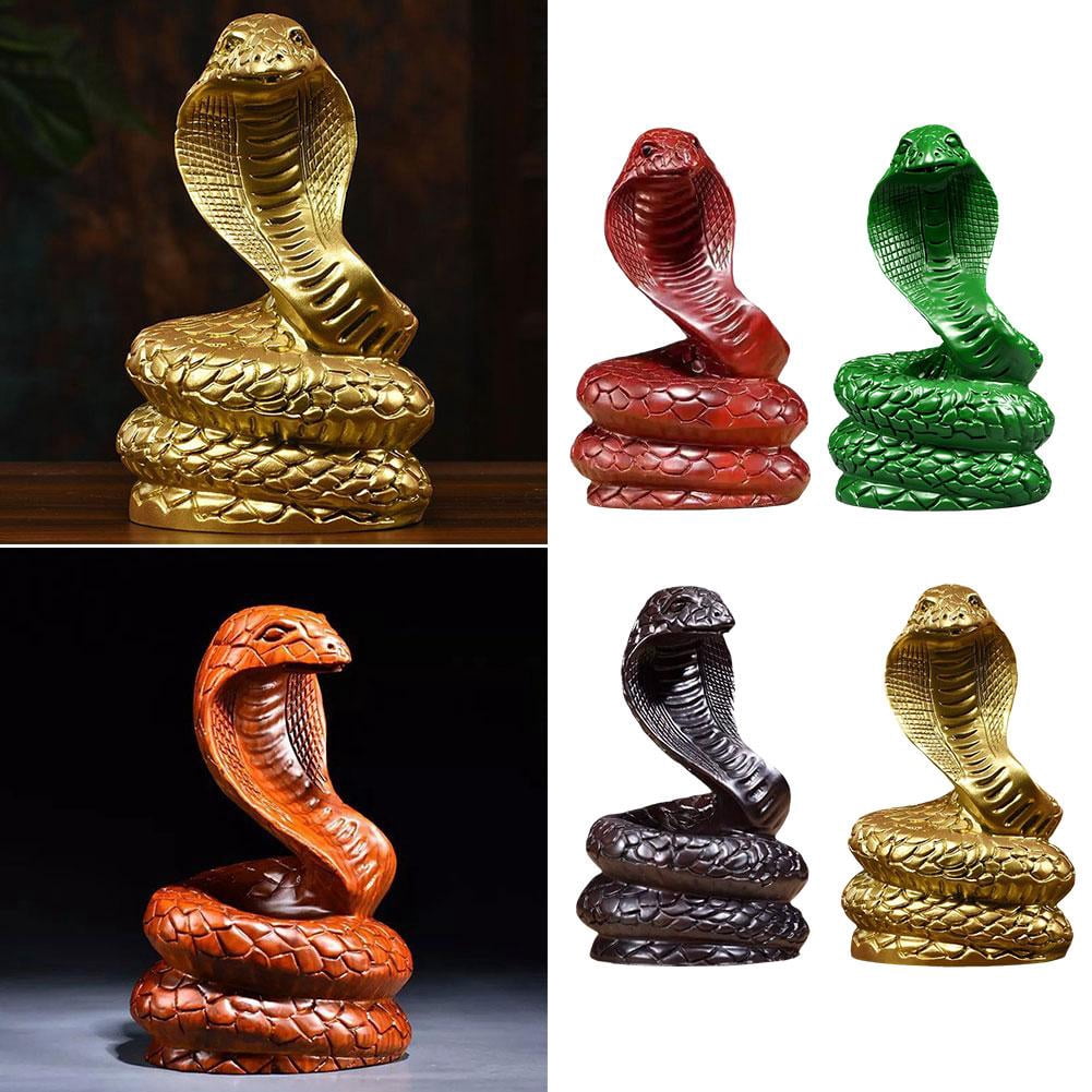 Up to 60% off! PawCasa Snake StatueSmall Wooden Chinese Feng Shui Snake ...