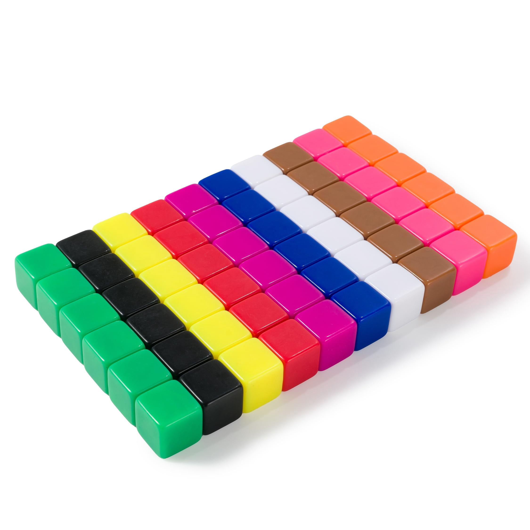 60 pcs 16mm Blank DHF10 Board Game Dice - Multi-Color Cubes - DIY Board ...