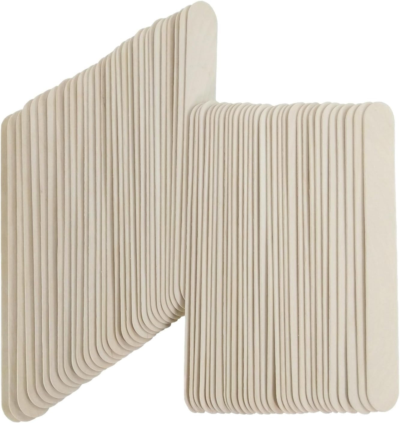 60 pcs,8 Inch Natural Jumbo Wooden Sticks for Creative Projects,Chore ...