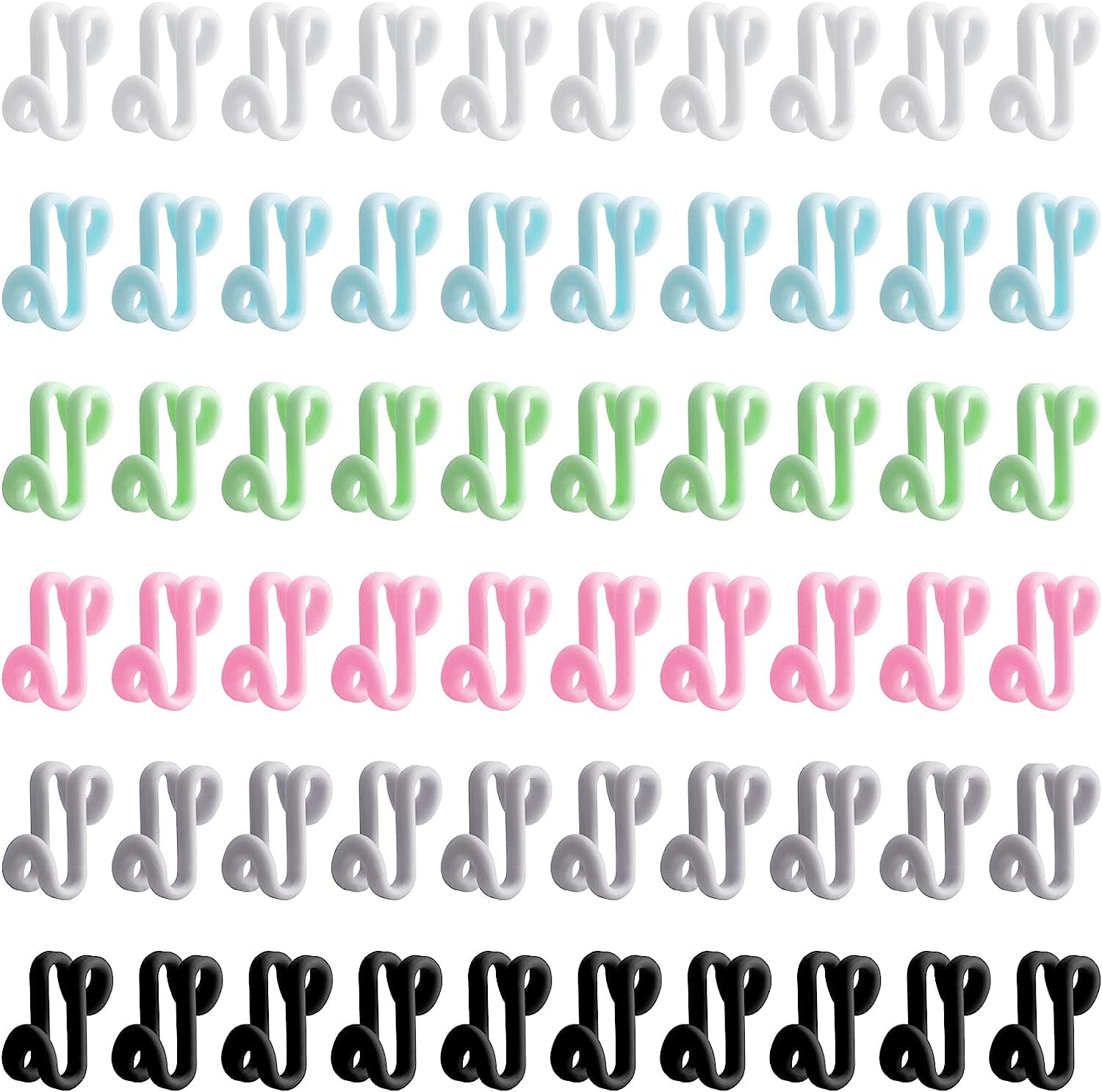 60 pcs Clothes Hanger Connector Hooks,Multi-Level Cascading Hanger ...