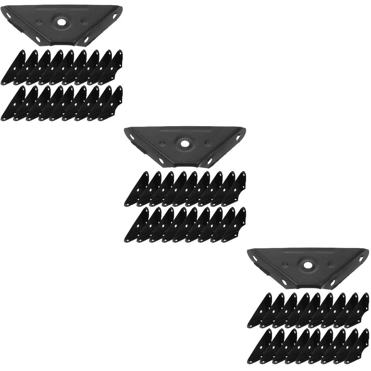 60 pcs Furniture Corner Connectors Triangle Supports Heavy Duty Corner ...