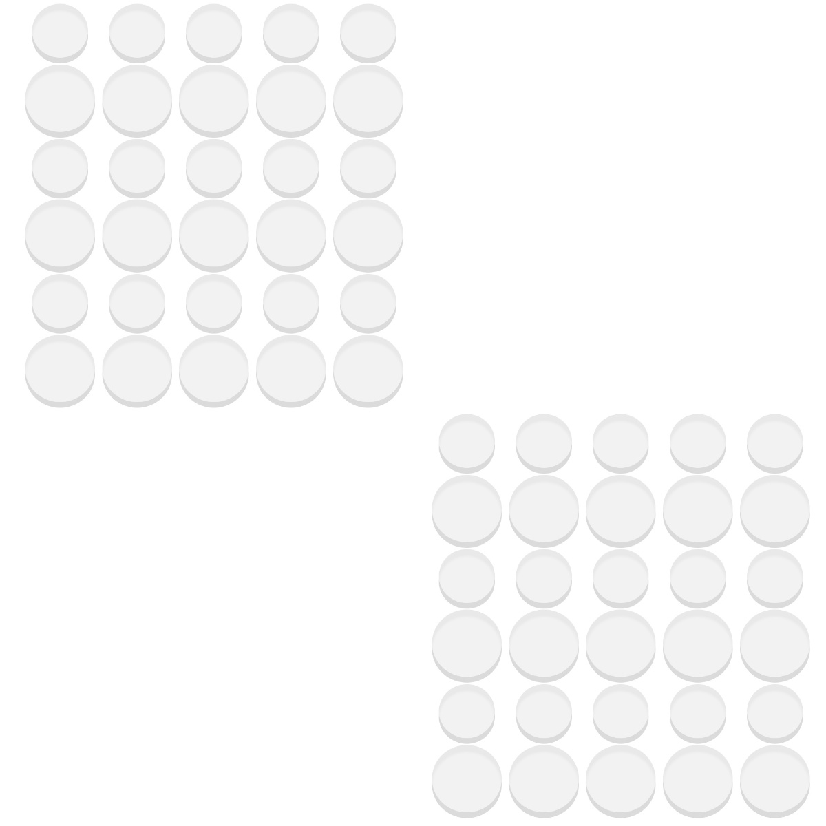 60 pcs Glass Table Spacers Table Clear Suction Bumpers Glass Table ...