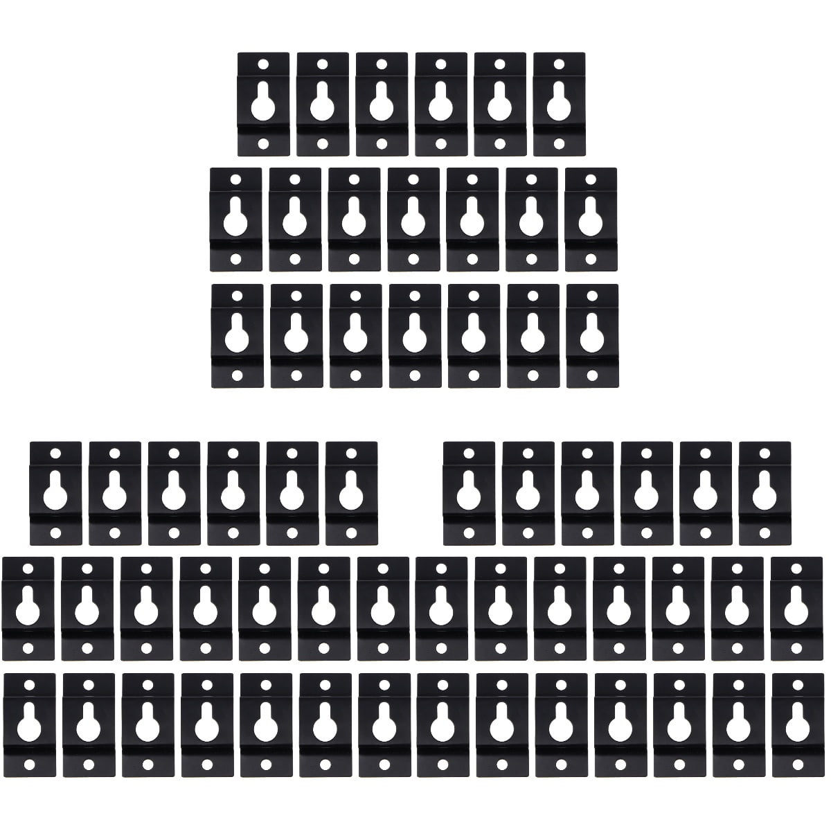 60 pcs Heavy Duty Keyhole Hangers Iron Wall Brackets Speaker Wall ...