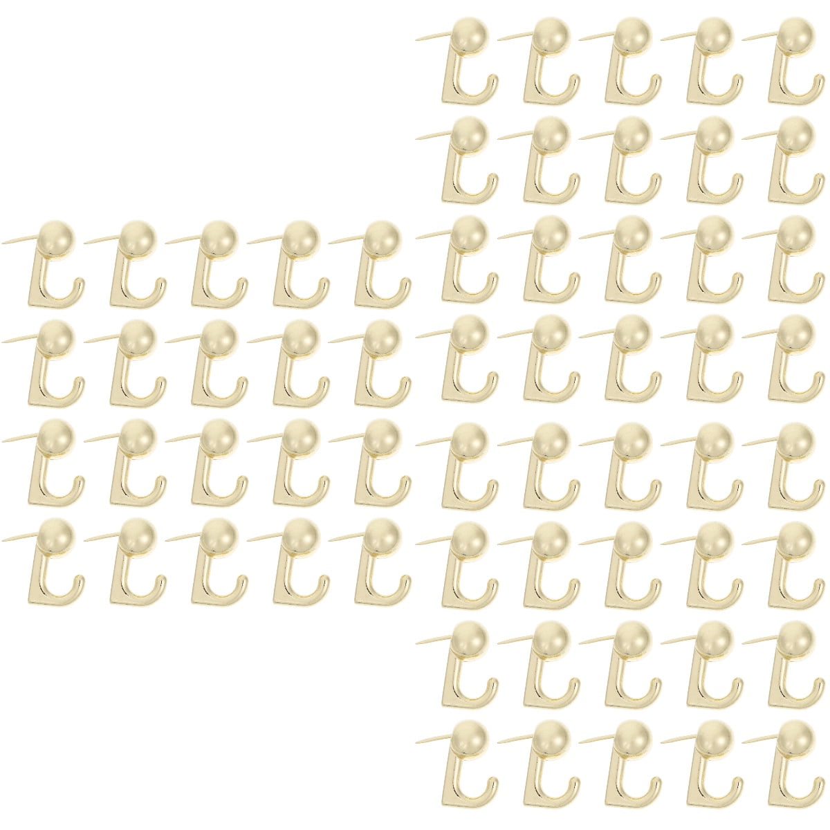 60 pcs Metal Push Pin Hooks Thumb Tacks Wall Push Pins for Cork Board ...