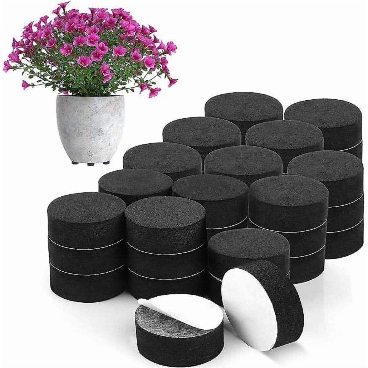 60 pcs Potted Plant Feet Natural Flower Pot Feet Garden Potted Plant ...
