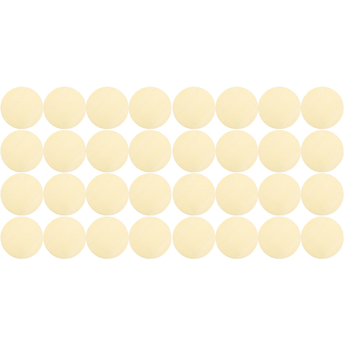 FENGGUIQU 60PCS Round Blank Wooden Cutouts Unfinished Wood Slices for ...