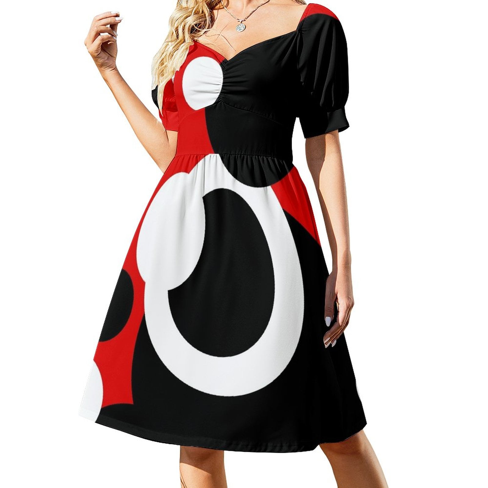 60's Op Art Circles Sleeveless Dress women dresses elegant dresses plus ...