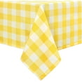 60 x 102 Inch Checkered Tablecloth Rectangle - Waterproof & Wrinkle ...