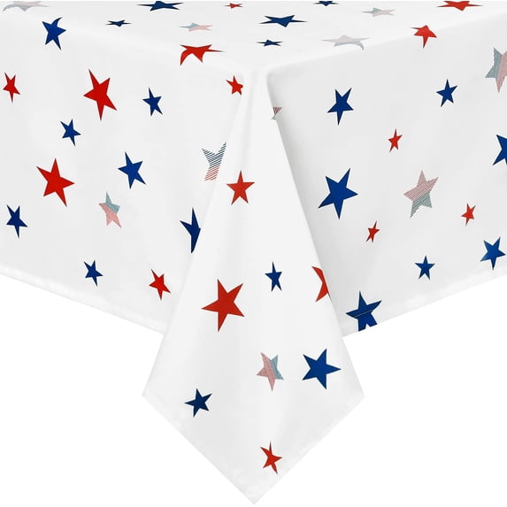 60 x 120 Inch Independence Day Patriotic Tablecloth Rectangle ...