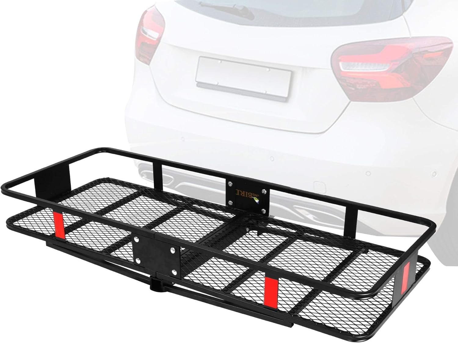 60” x 24” x 6.5” Cargo Carrier Hitch Mount, 500LBS Capacity Heavy Duty ...