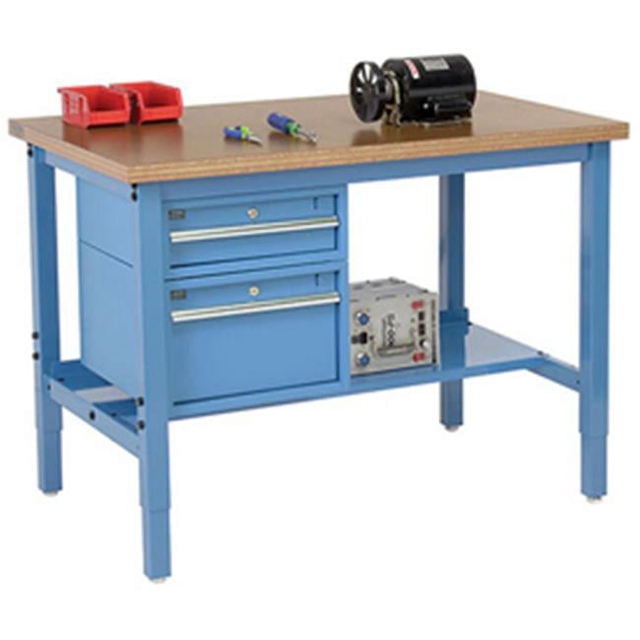 60 x 30 in. Production Workbench - Shop Top Square Edge with Drawers ...