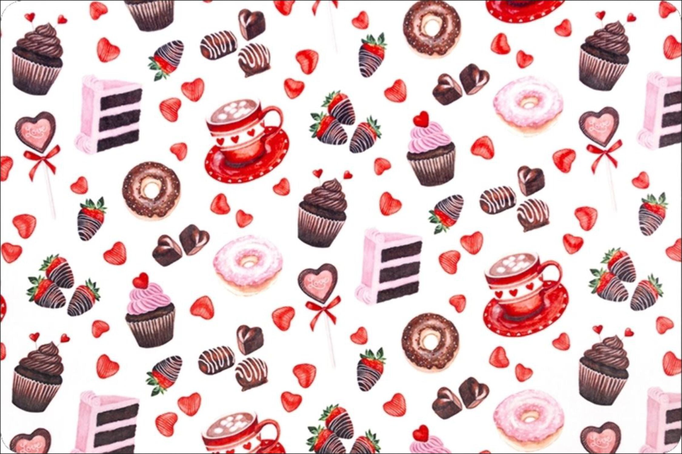 MINKY Cuddles Sugar Baby Valentine Digital Shannon Fabrics 100% ...