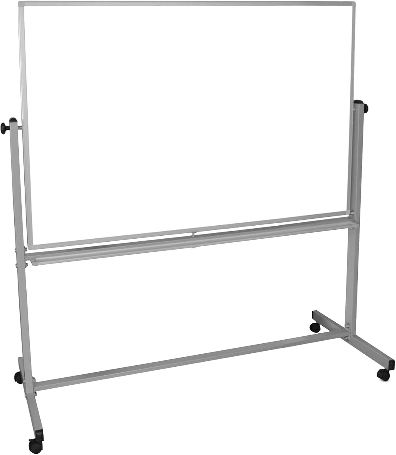 60 x 40 Inches Reversible Magnetic Mobile Whiteboard with Aluminum ...