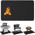 60 x 40 inch Under Grill Mats for Outdoor Grill, Double-Sided Fireproof ...