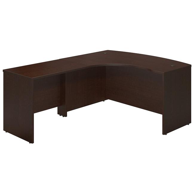60 x 43 in. Series C Elite Left Handed Bow Front L-Shaped Desk with 36 ...